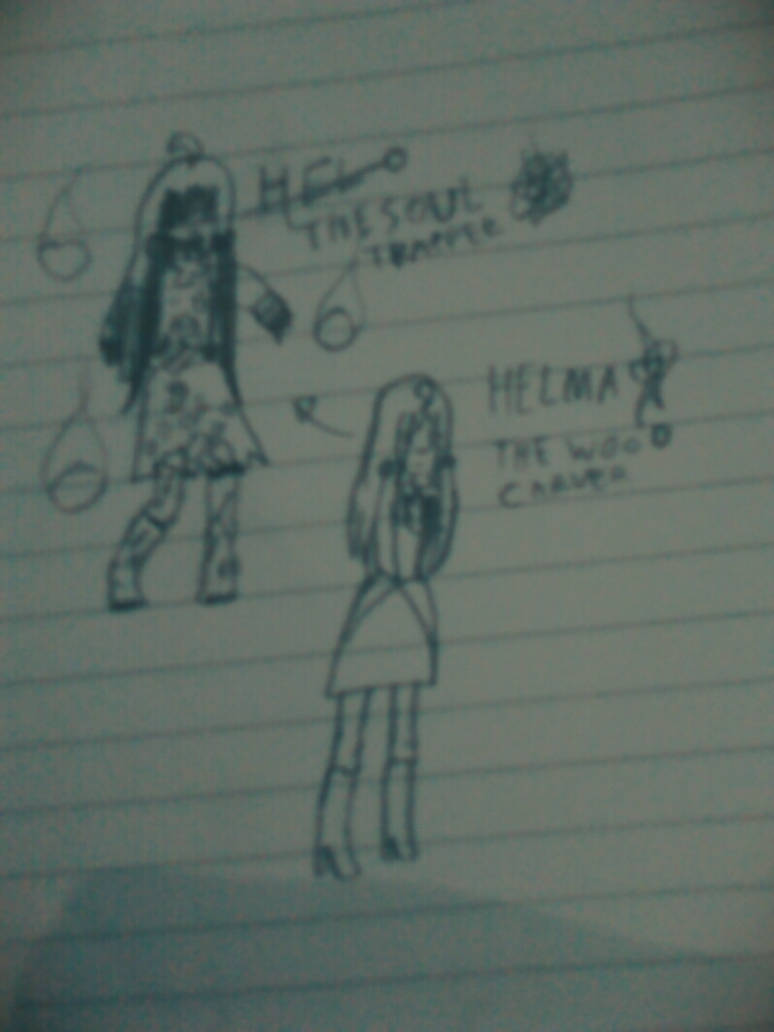 Hel The Soul Trapper And Helma The Woodcarver by ZeffR0n on DeviantArt