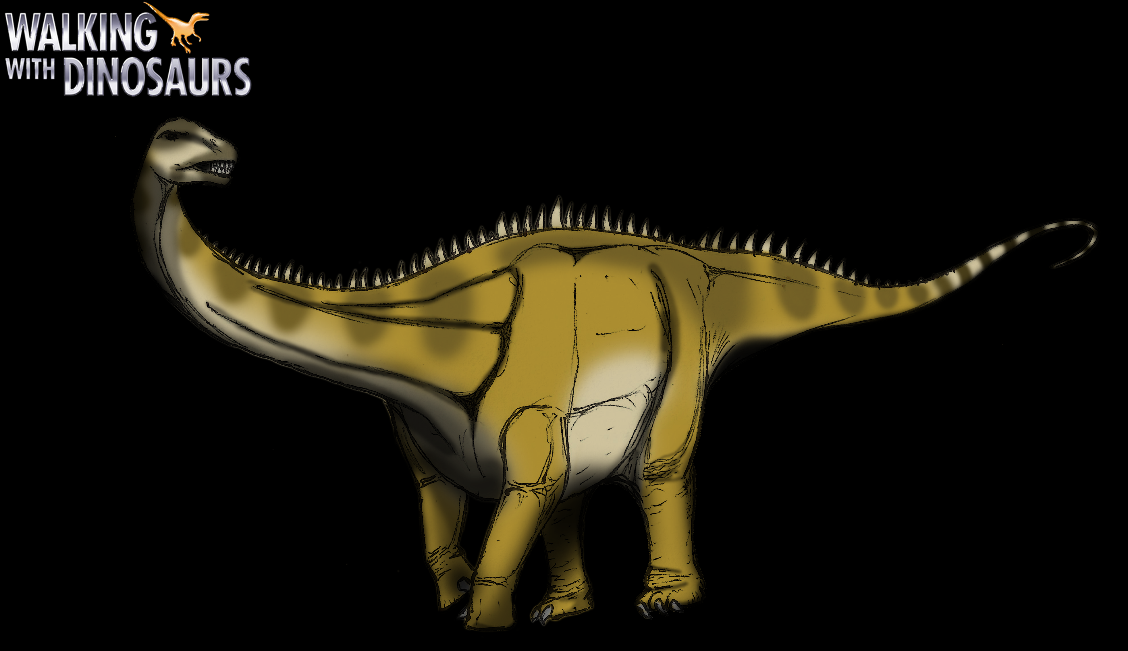 Diplodocus Walking With Dinosaurs Png