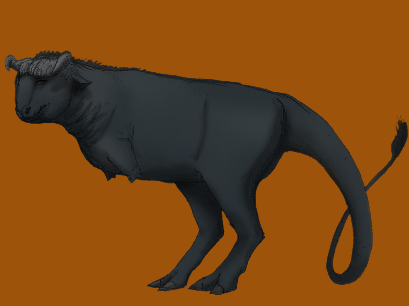 Carnotaurus but it's a bull (brutus) by kingrexy on DeviantArt