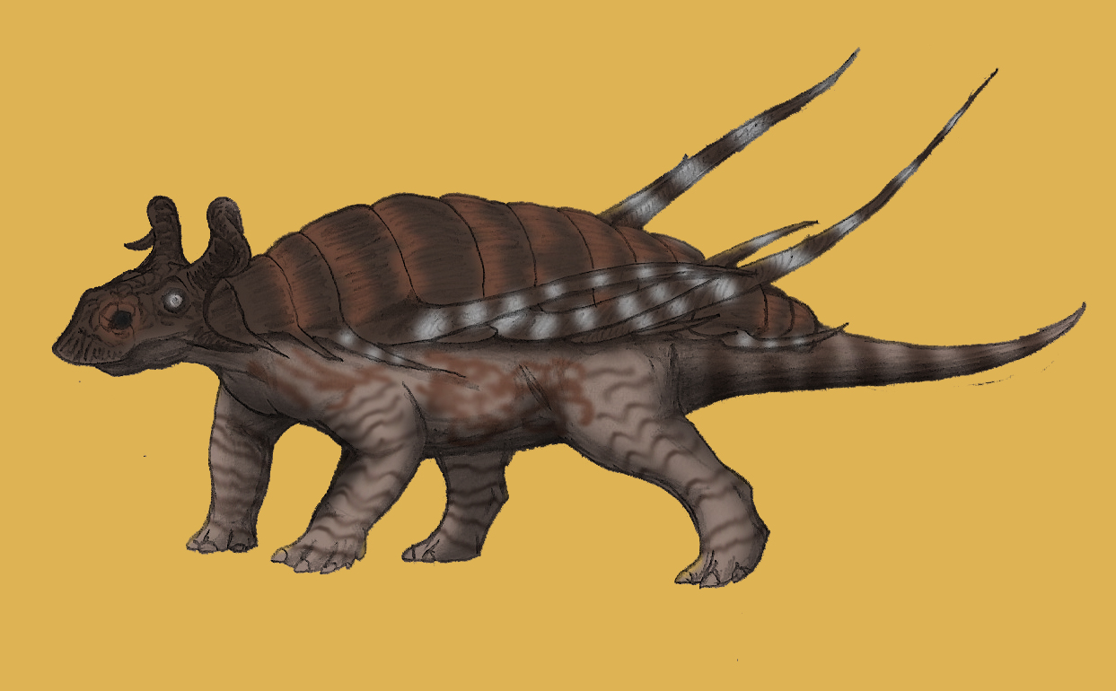 Dicranurus but ankylosaurDaemonoceryx asmodaios by kingrexy on DeviantArt