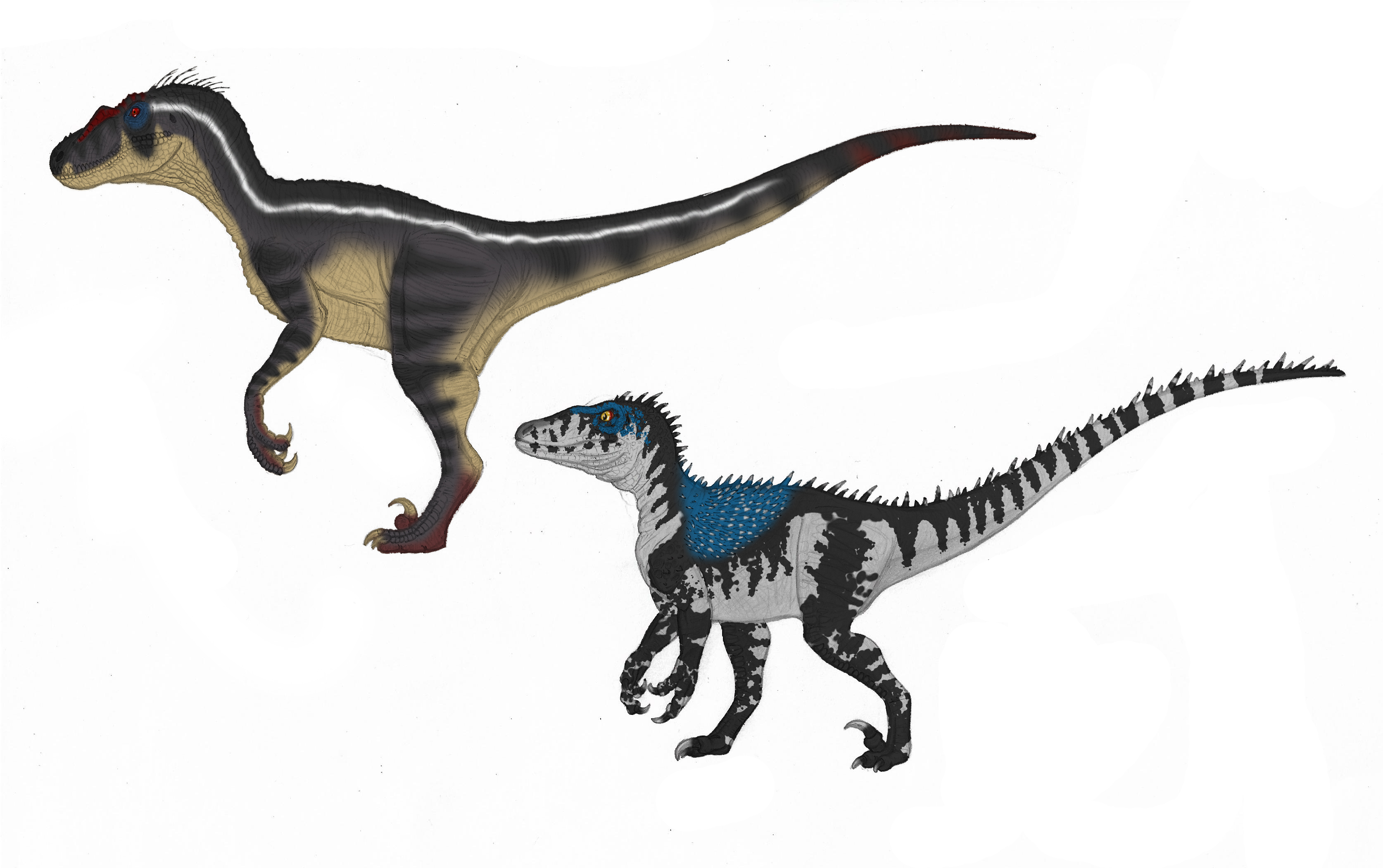 The Best Raptor designs ever colored by kingrexy on DeviantArt