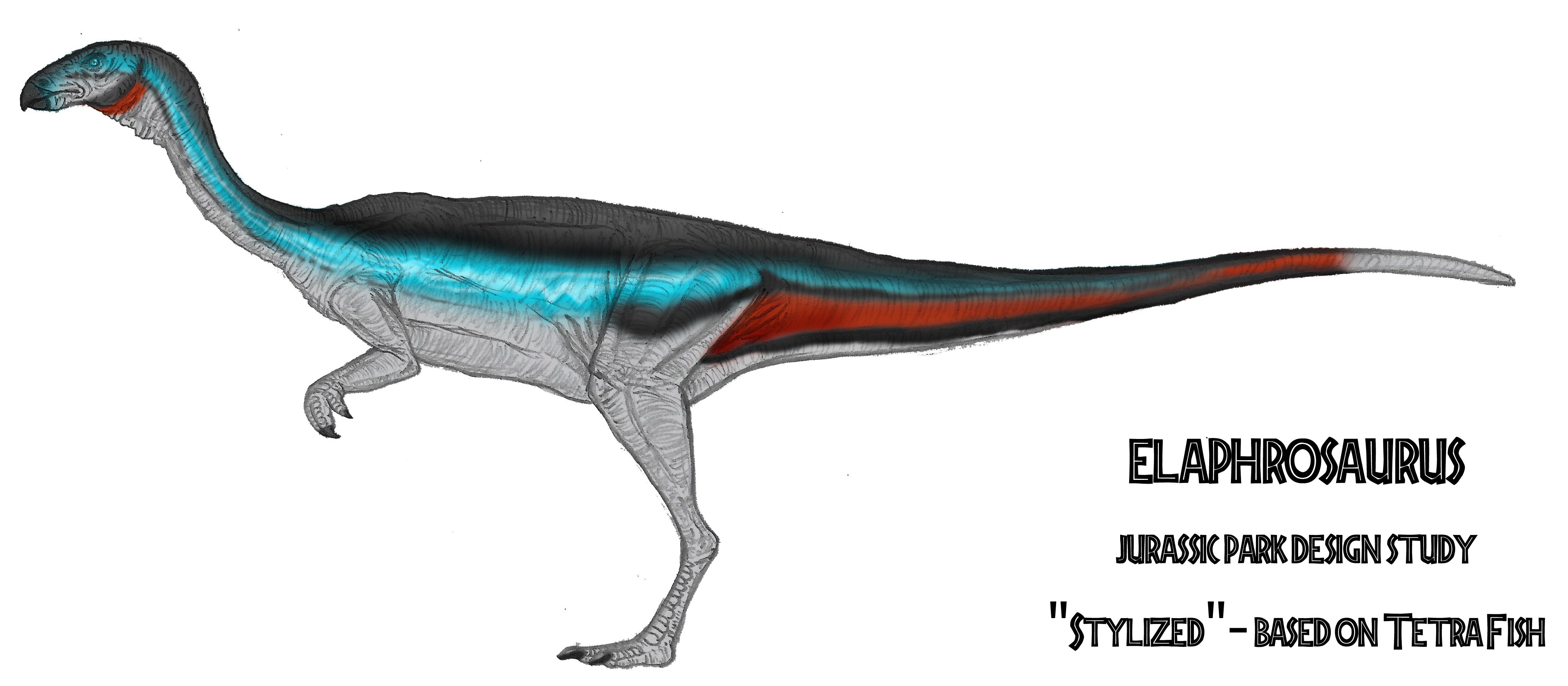 Jurassic Park Design study - Elaphrosaurus by kingrexy on DeviantArt