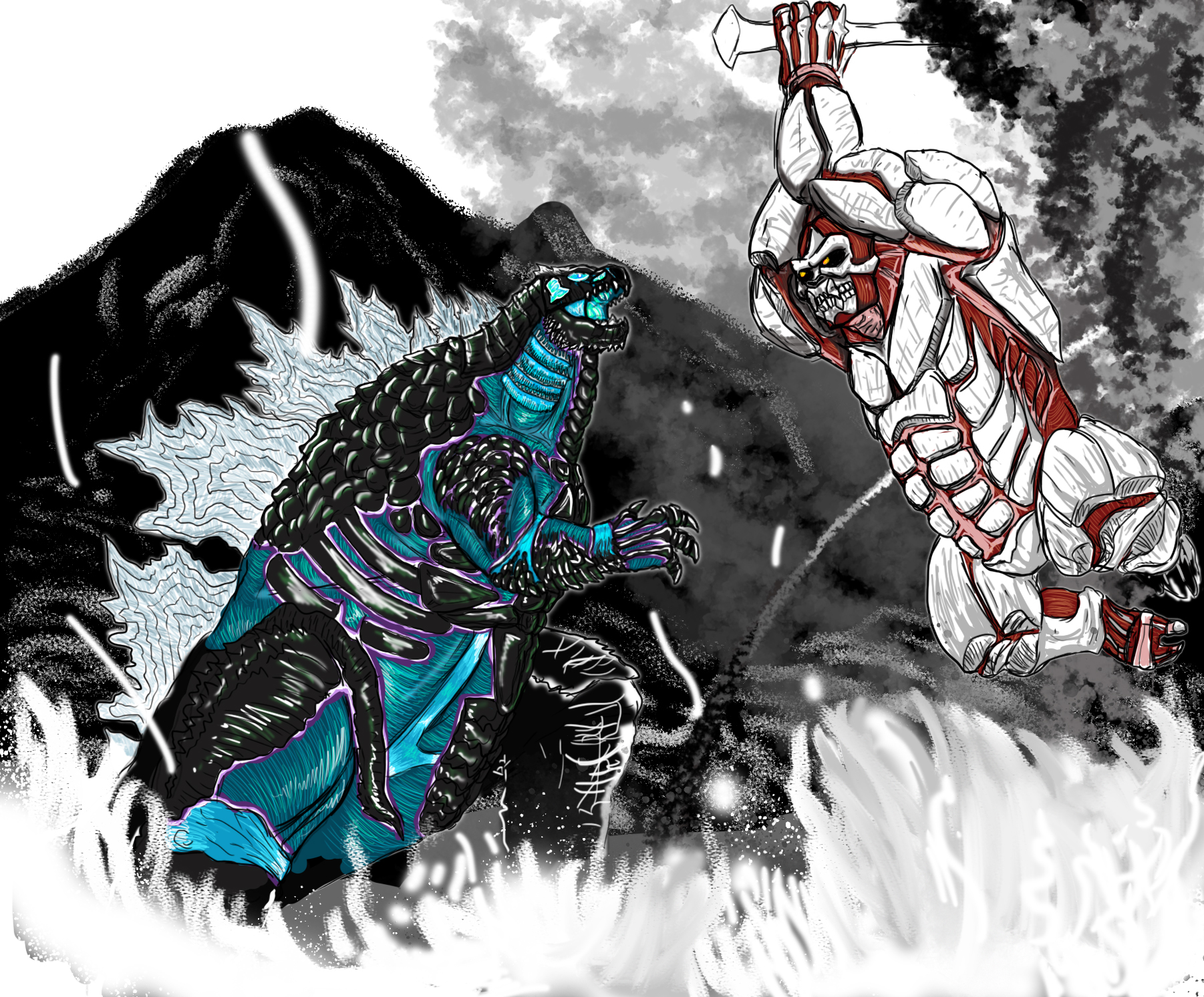 Atomic Titan vs Berserker Titan by kingrexy on DeviantArt