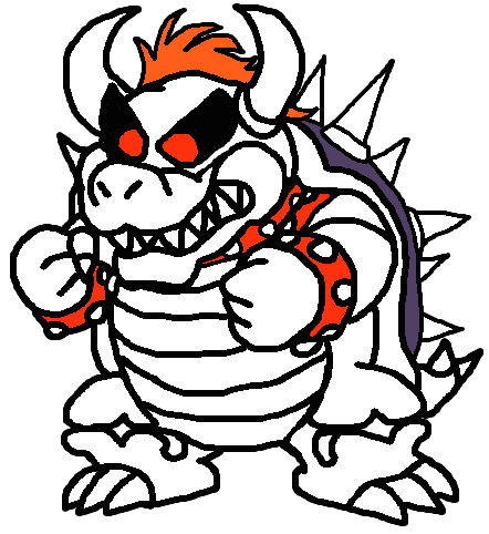Classic Dry Bowser by MegaToon1234 on DeviantArt