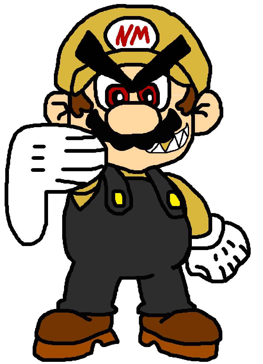 Nega-Mario (or Fell!Mario) by MegaToon1234 on DeviantArt