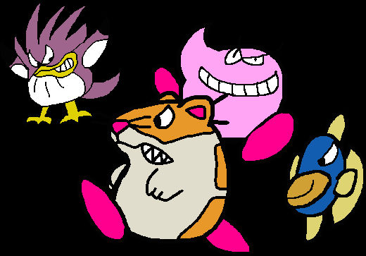 Psycho Kirby and His Animal Minions by MegaToon1234 on DeviantArt