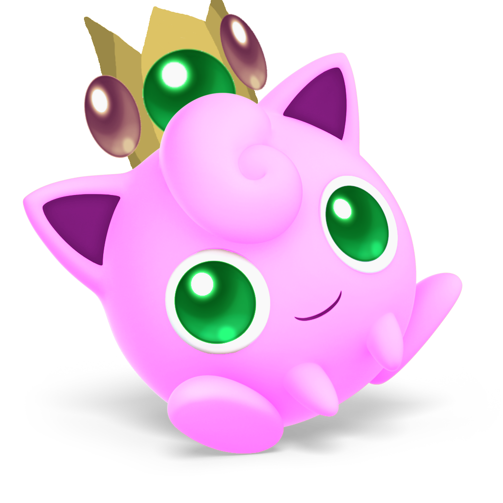 SSBU: Shiny Jigglypuff with a Crown by MegaToon1234 on DeviantArt