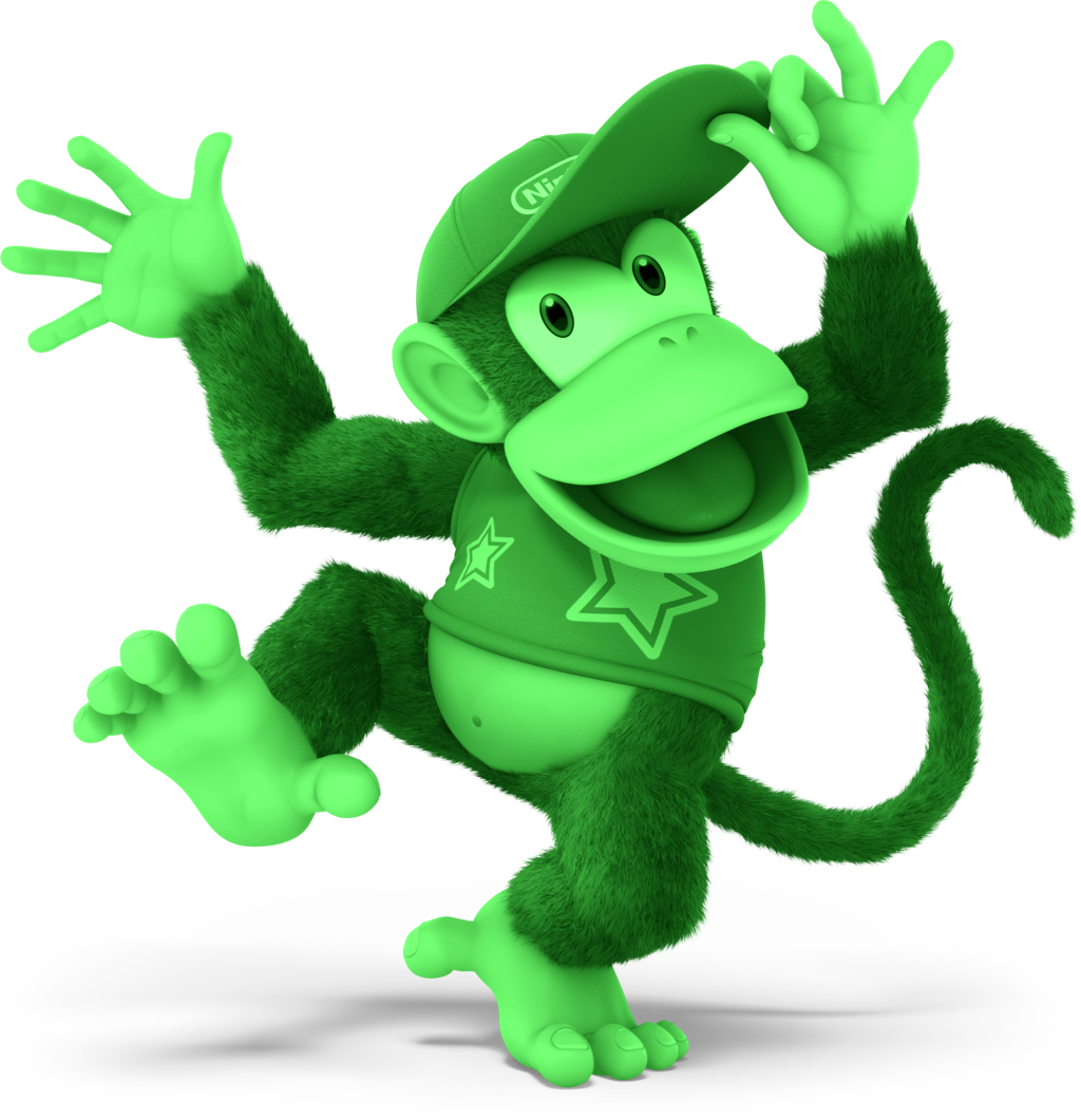 SSBU: All-Green Diddy Kong by MegaToon1234 on DeviantArt