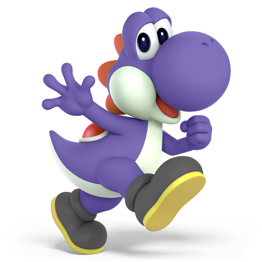 SSBU: Indigo Yoshi by MegaToon1234 on DeviantArt