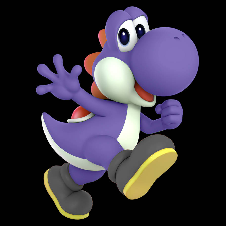SSBU: Indigo Yoshi by MegaToon1234 on DeviantArt