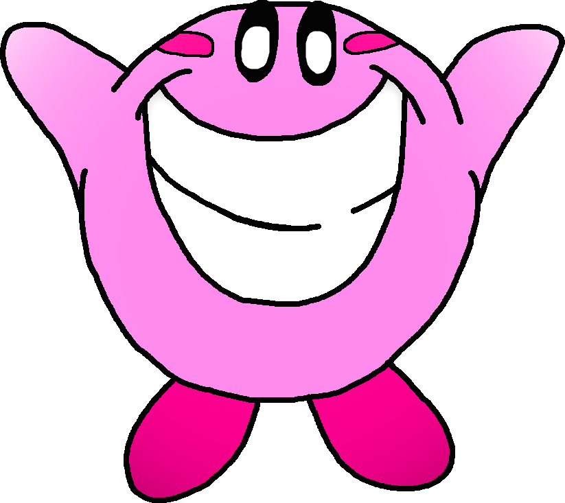 Modern Kirby with Teeth by MegaToon1234 on DeviantArt