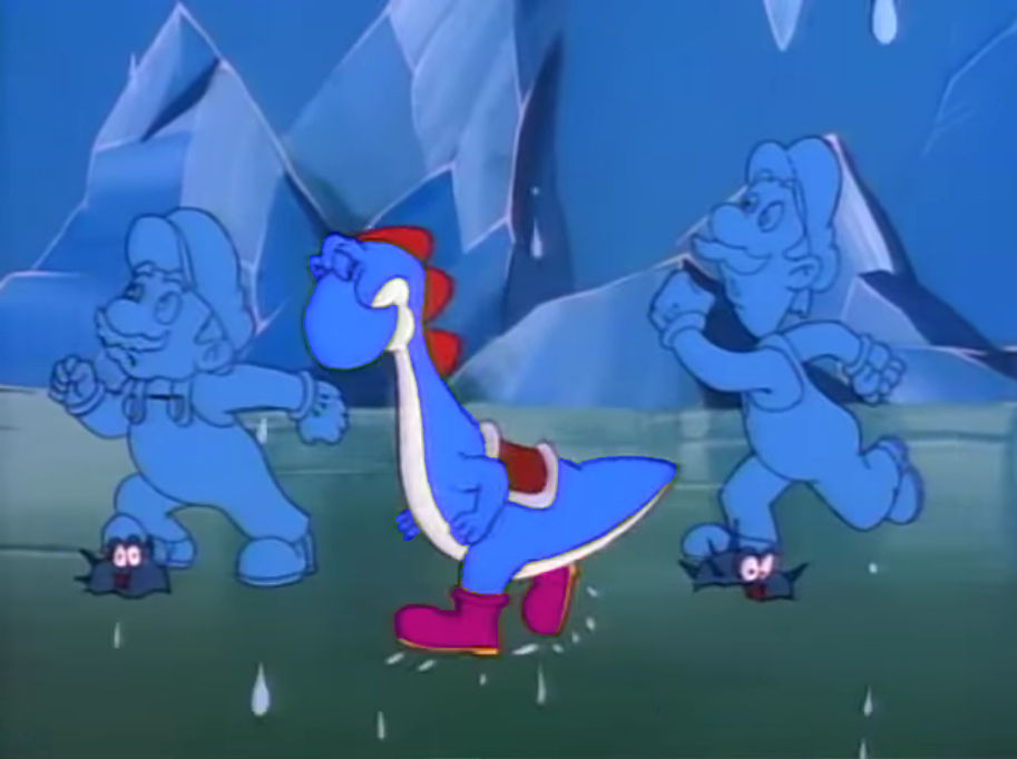 DiC SMW Blue Yoshi by MegaToon1234 on DeviantArt