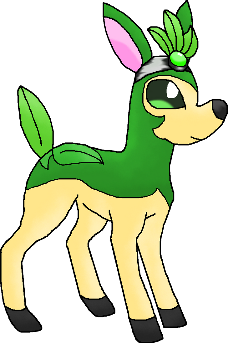 Leafawn (Grass Starter Fakemon) by MegaToon1234 on DeviantArt