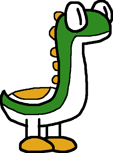 SMB1 Yoshi Drawing by MegaToon1234 on DeviantArt