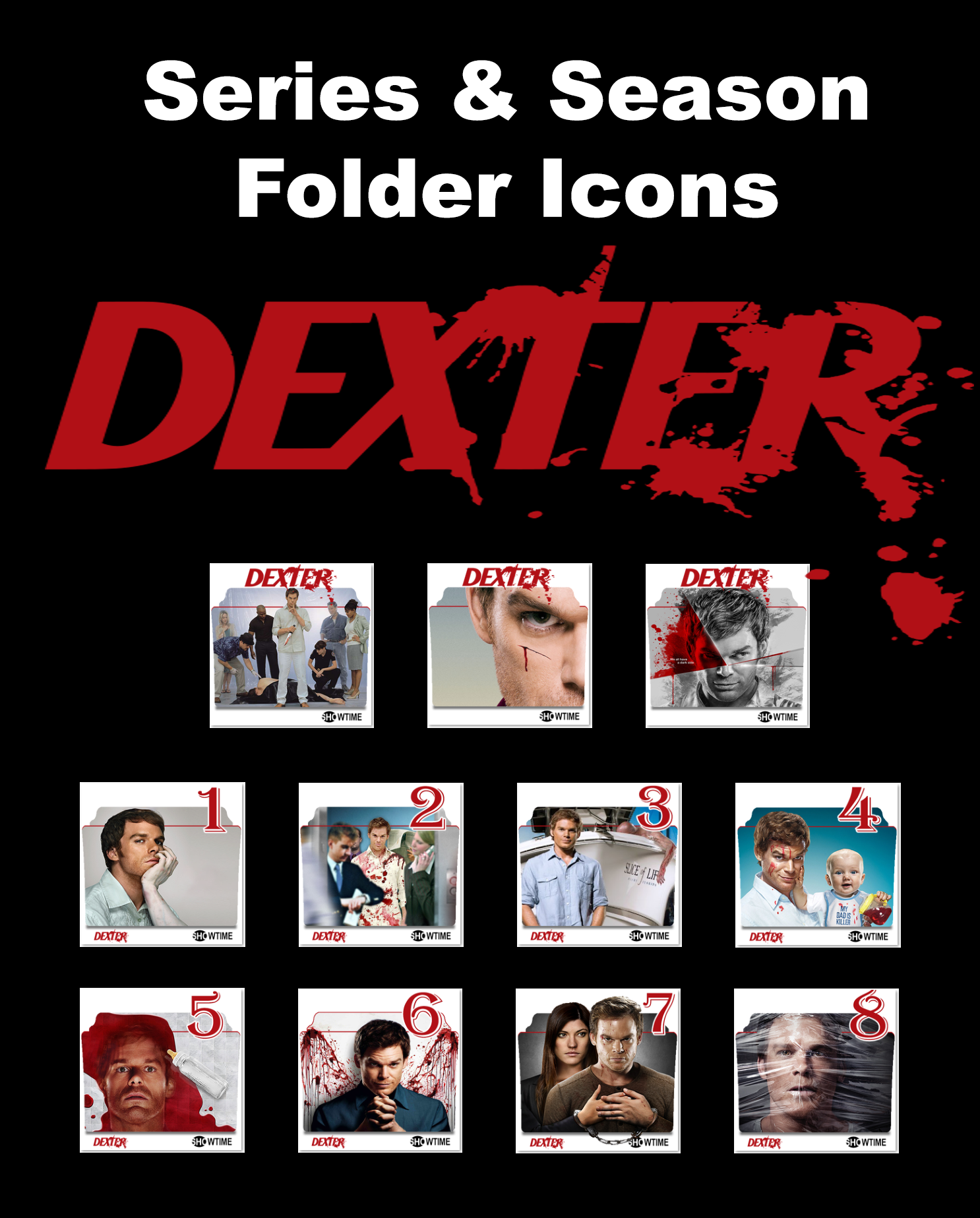 Dexter series and season folder icons by Vamps1 on DeviantArt