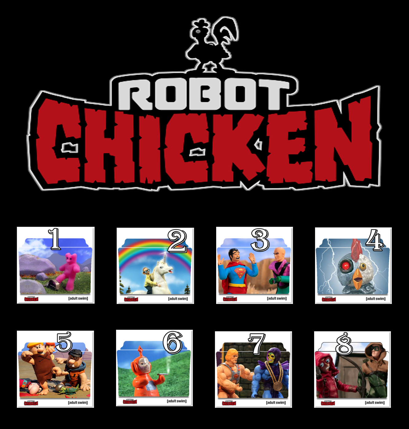 Robot Chicken season folder icons by Vamps1 on DeviantArt