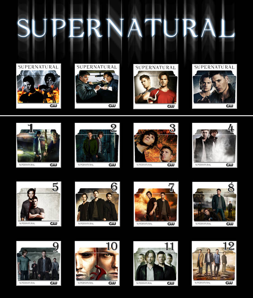 Supernatural series and season folder icons by Vamps1 on DeviantArt