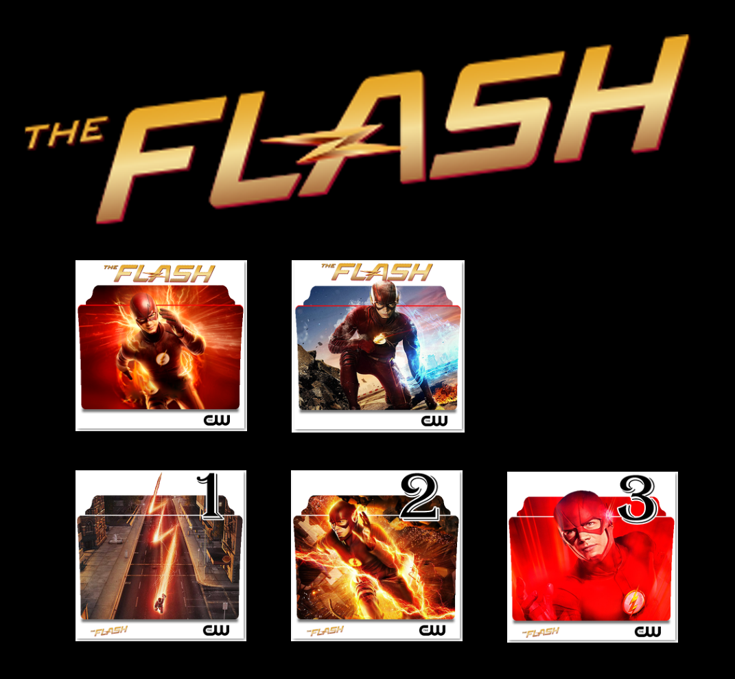 The Flash series and season folder icons by Vamps1 on DeviantArt