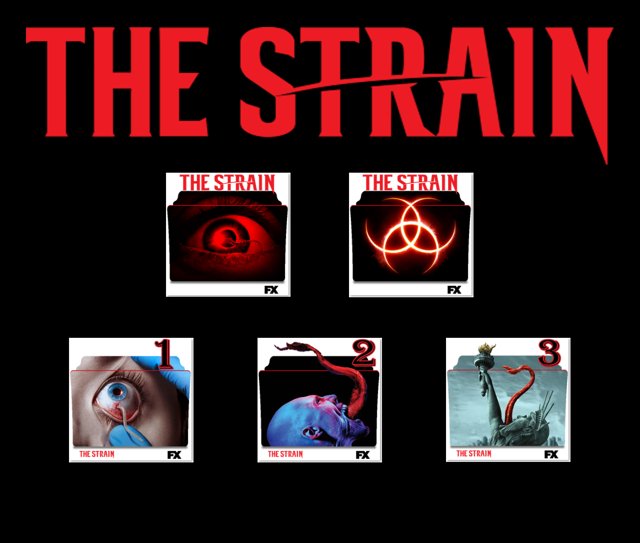 The Strain series and season folder icons by Vamps1 on DeviantArt