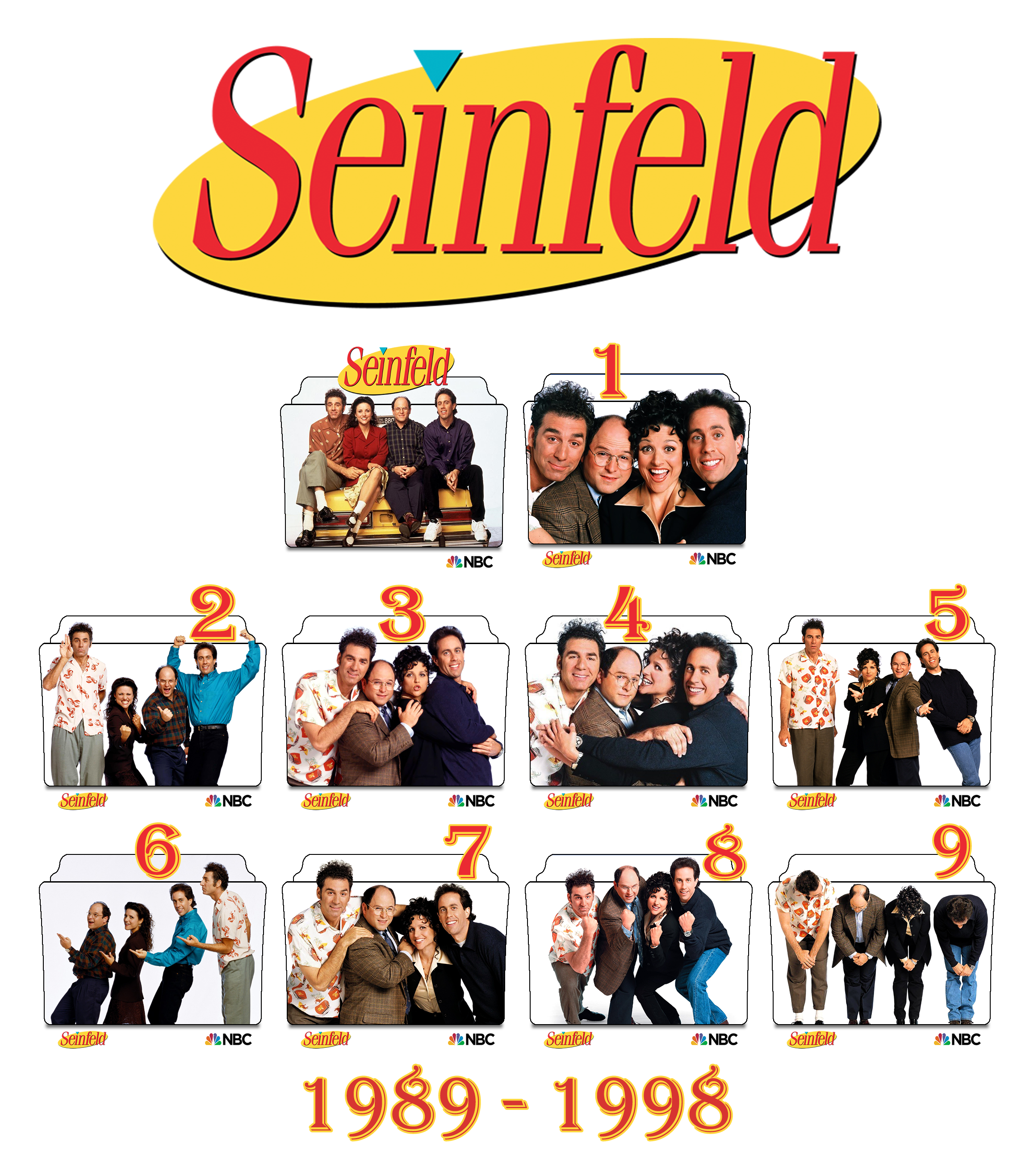 Seinfeld series and season folder icons by Vamps1 on DeviantArt