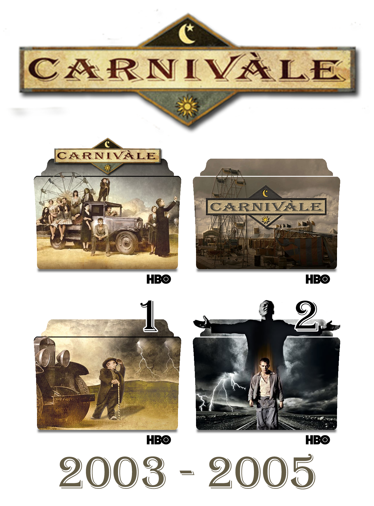 Carnivale series and season folder icons by Vamps1 on DeviantArt