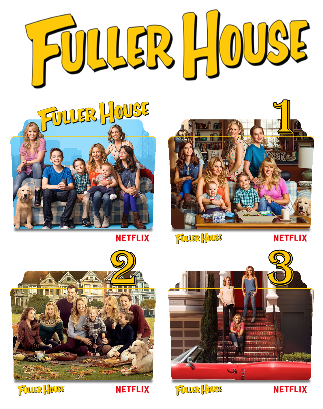 Fuller House series and season folder icons by Vamps1 on DeviantArt