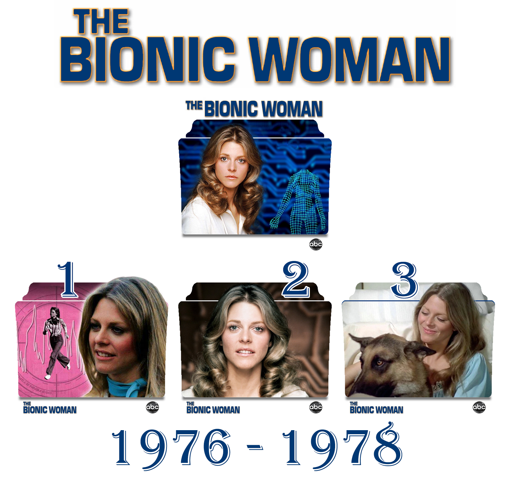 The Bionic Woman ('76) series and season folder ic by Vamps1 on DeviantArt