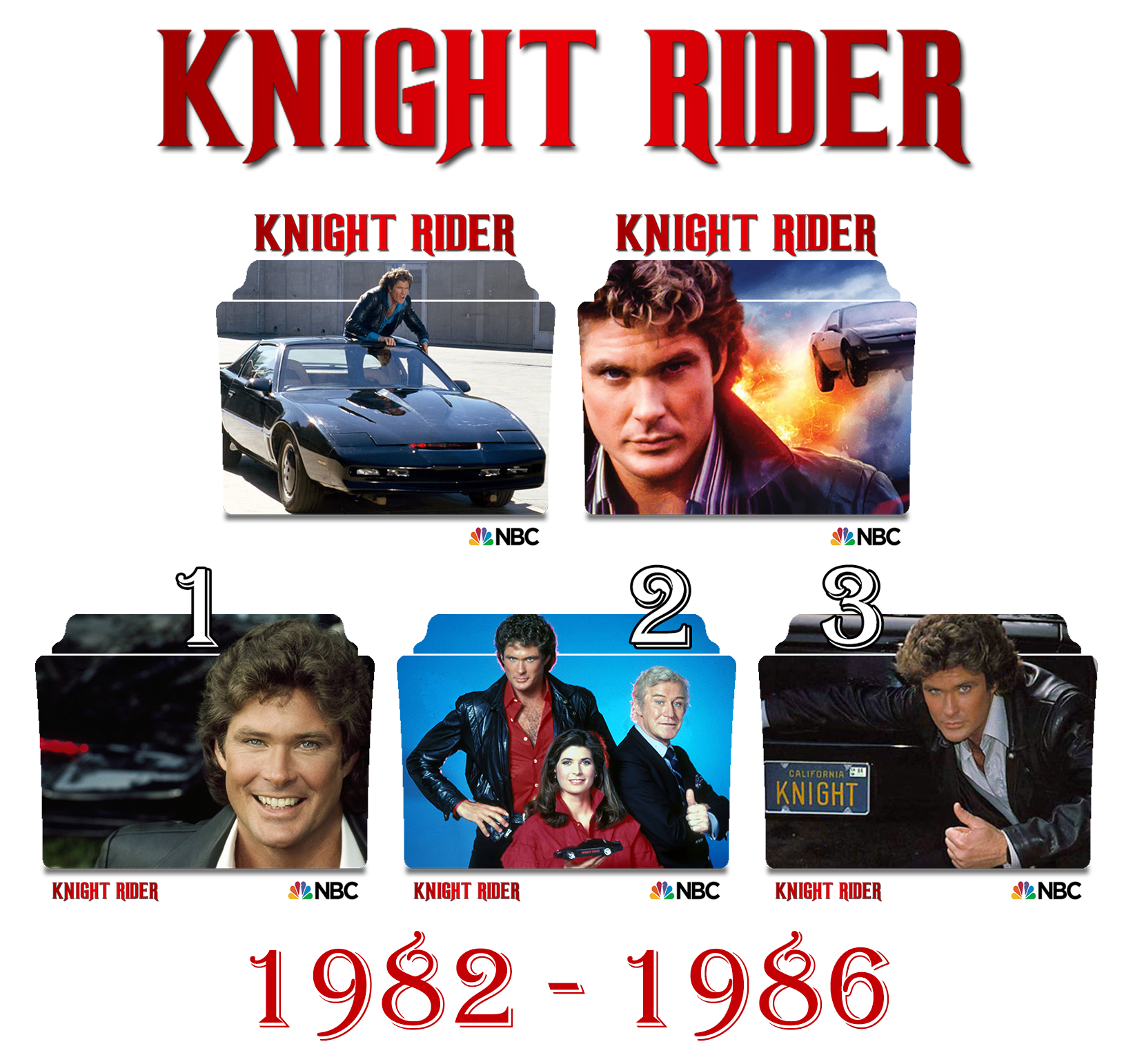 Knight Rider ('82) series and season folder icons by Vamps1 on DeviantArt