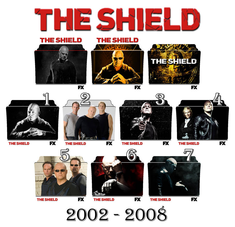 The Shield series and season folder icons by Vamps1 on DeviantArt