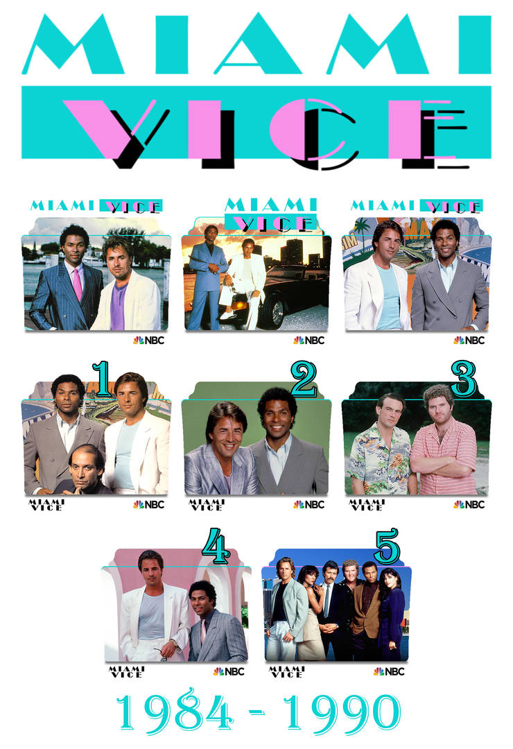 Miami Vice series and season folder icons by Vamps1 on DeviantArt