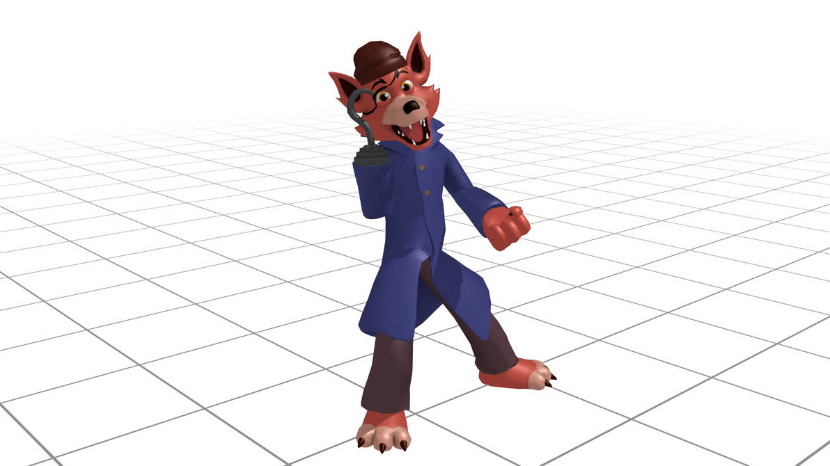 MMD Foxy Statue Model Download by GOLDENTAILSDOLL3 on DeviantArt