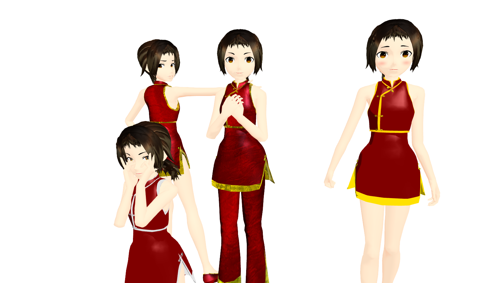 MMD Newcomer: Latsisi China and Chao by QVxVCTxZero on DeviantArt