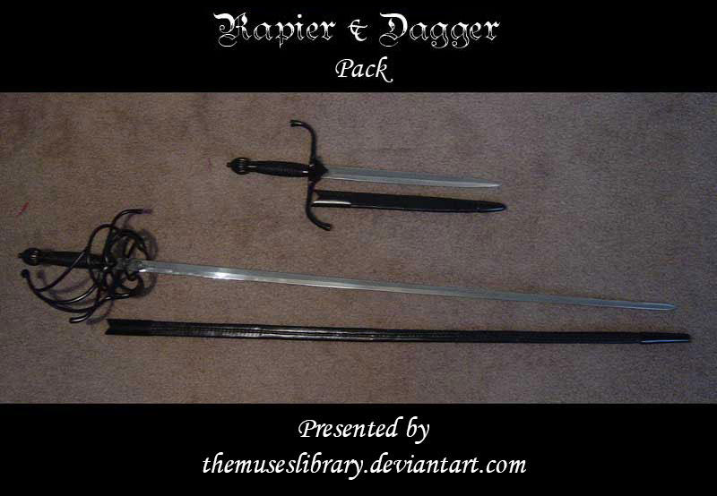 Rapier and Dagger PACK by themuseslibrary on DeviantArt