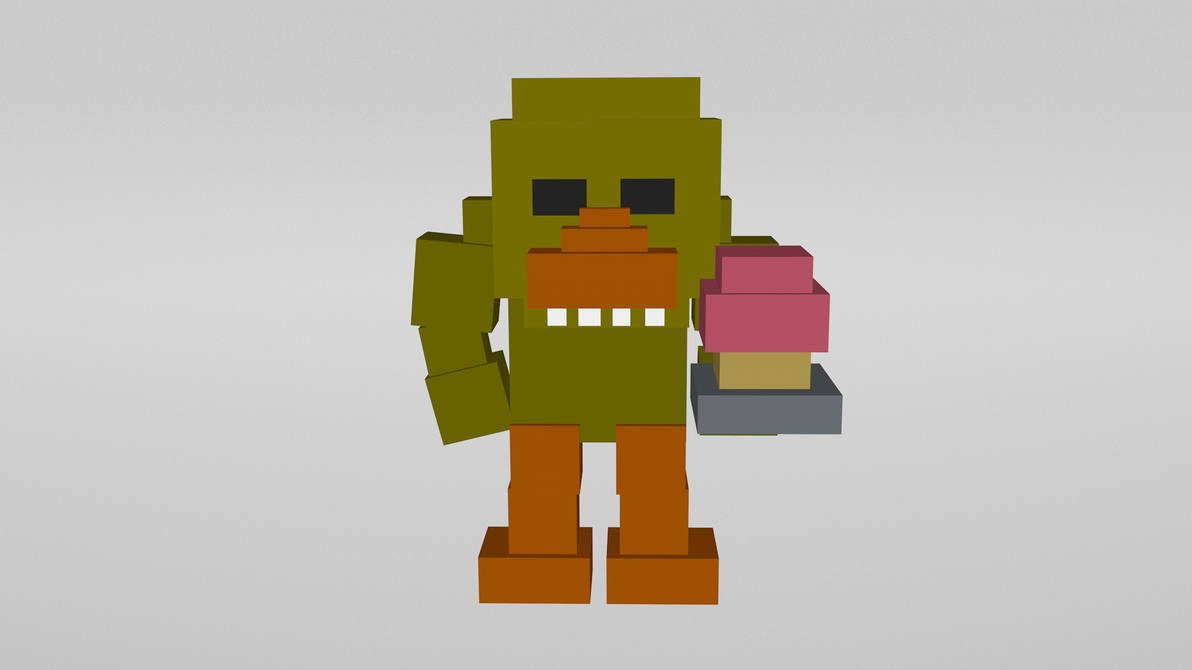 [C4D Download] FNaF3-8Bit Chica by PKGames01 on DeviantArt
