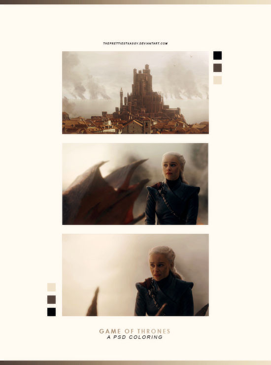 [PSD COLORING 18] GAME OF THRONES. by theprettiestkasoy on DeviantArt