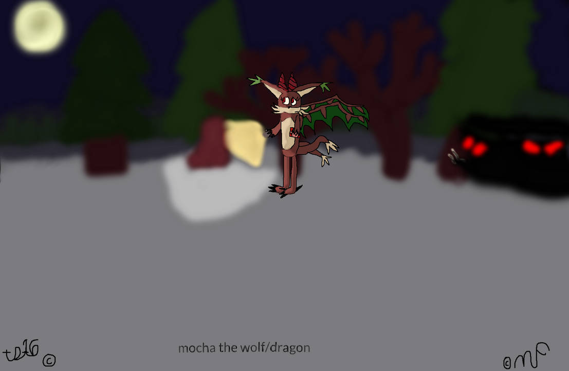 mocha the wolf/dragon by tailsdoll16 on DeviantArt