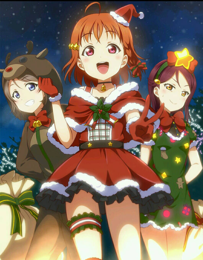 Aqours x Male Reader (Christmas special) by DrSpoops on DeviantArt