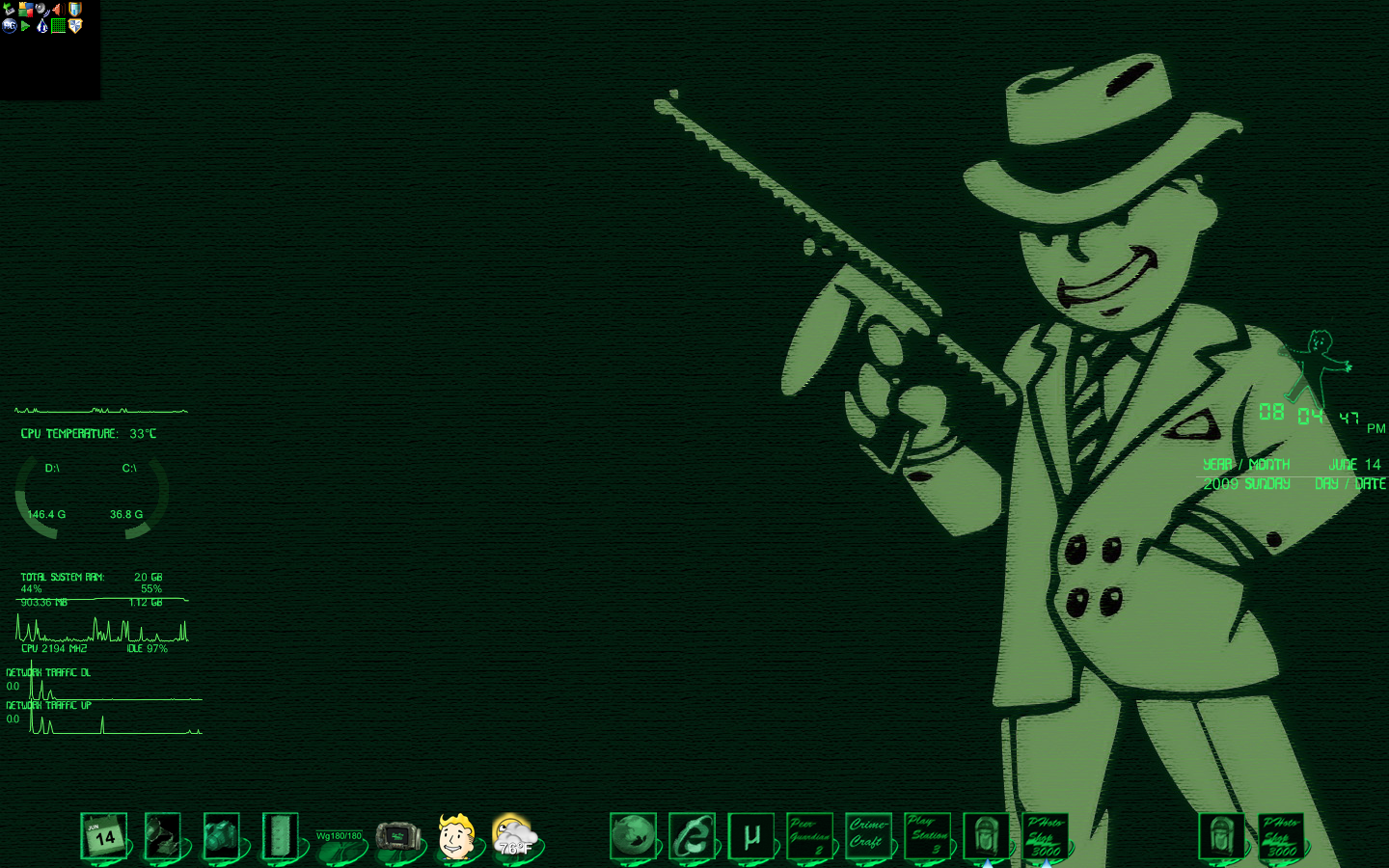 Fallout clock for Rainmeter by darkwarrior019 on DeviantArt