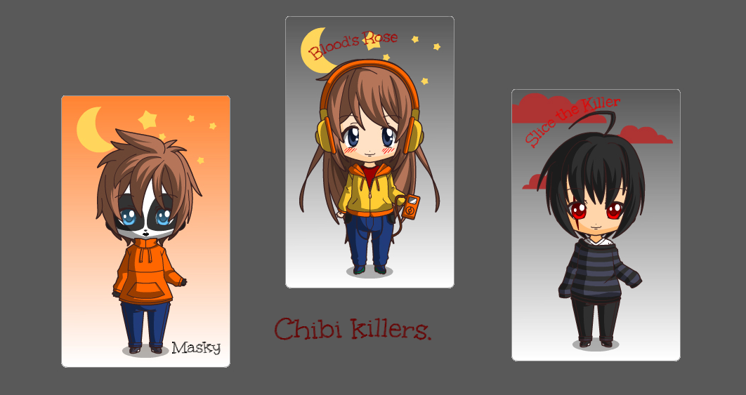 Chibi killers. by Princessluna109 on DeviantArt