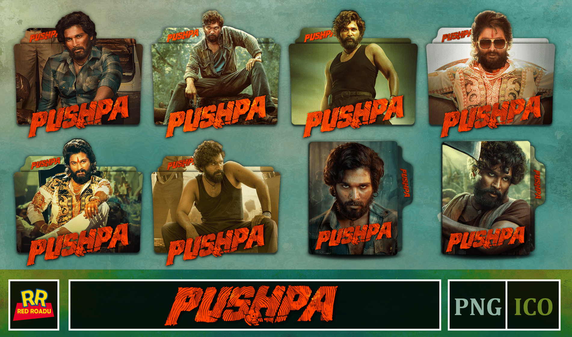 Pushpa : The Rise Movie Folder Icons by RedRoadu on DeviantArt