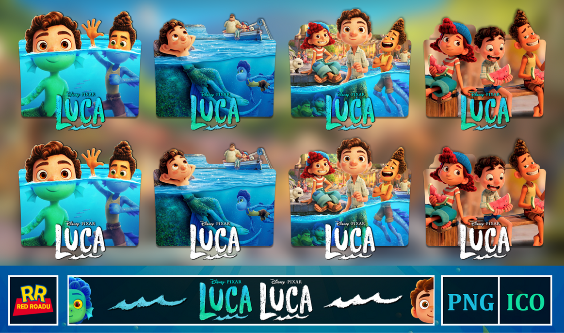 Luca (2021) Movie Folder Icons by RedRoadu on DeviantArt