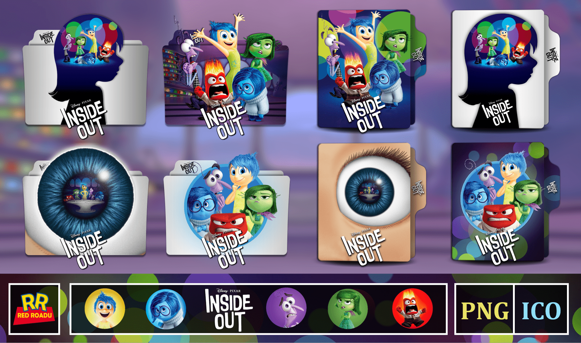Inside Out Folder Icons by RedRoadu on DeviantArt