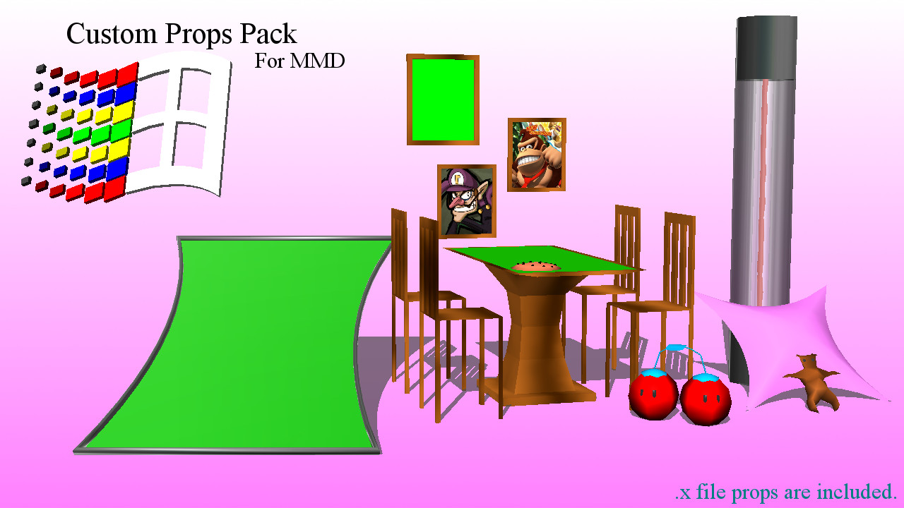 [MMD DL] Custom Props Pack by Cole207 on DeviantArt