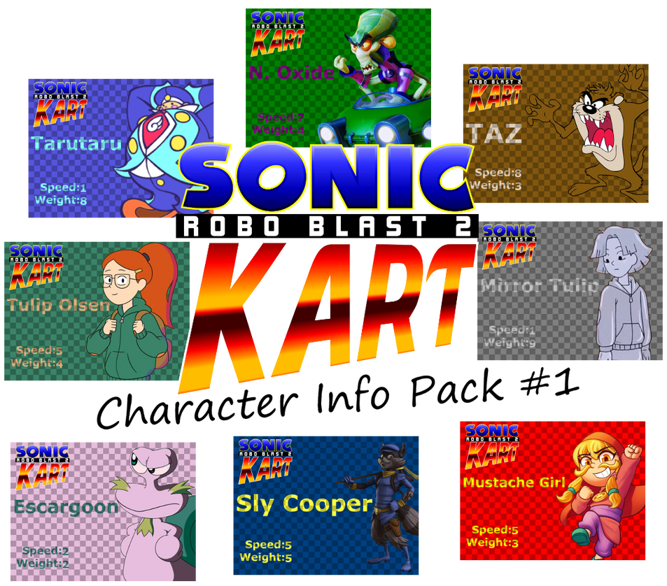 SRB2 Kart Character Info Pack #1 [DL Is Back!] by Cole207 on DeviantArt