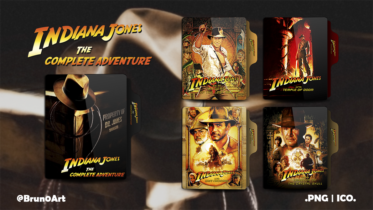Indiana Jones Collection Folder Icon by Brun0Art by Brun0Art on DeviantArt