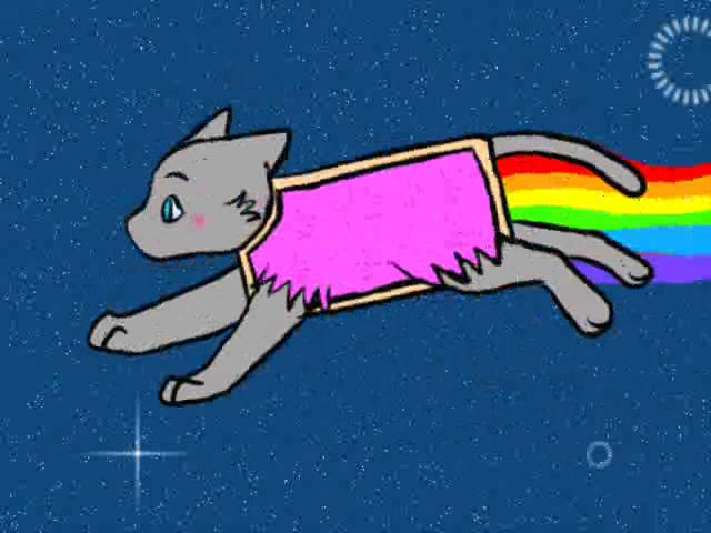 Nyan Cat Runs :2011: by Artzipantz on DeviantArt
