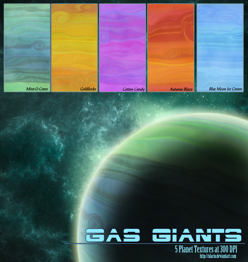 Gas Giant Textures - FREE Resource Pack by Ulario on DeviantArt