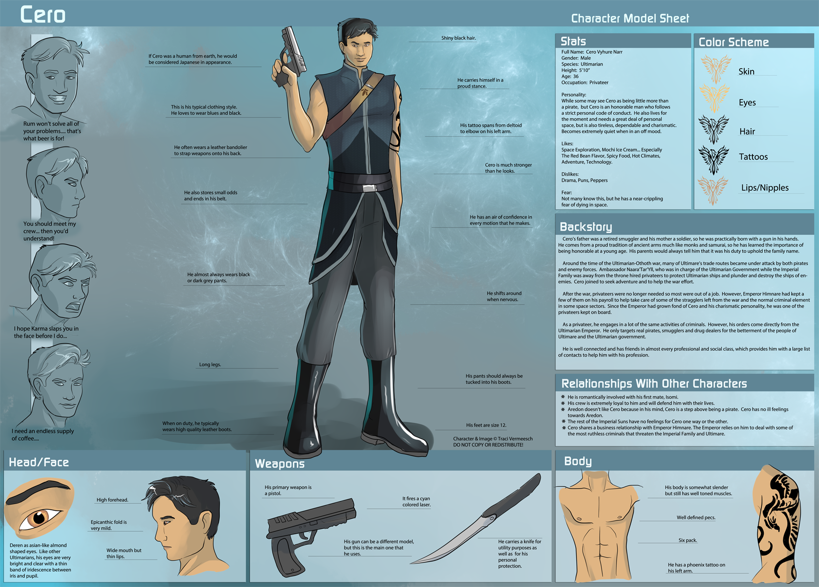 [Personal] Cero Character Sheet by Ulario on DeviantArt