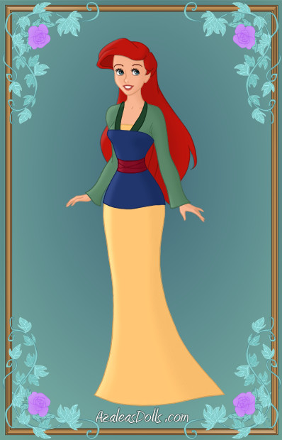 Ariel as Mulan by Javelaud on DeviantArt