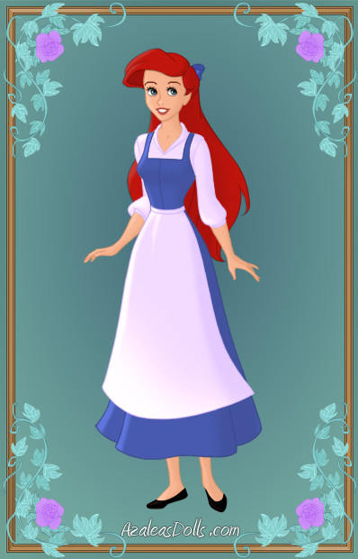 Ariel as Belle by Javelaud on DeviantArt